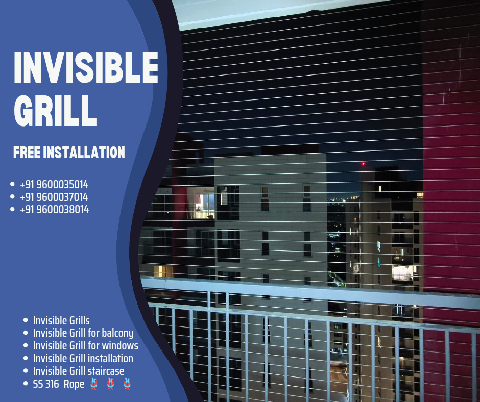 Balcony Safety Nets, Invisible Grills, Pigeon Nets, Call YPL Today!